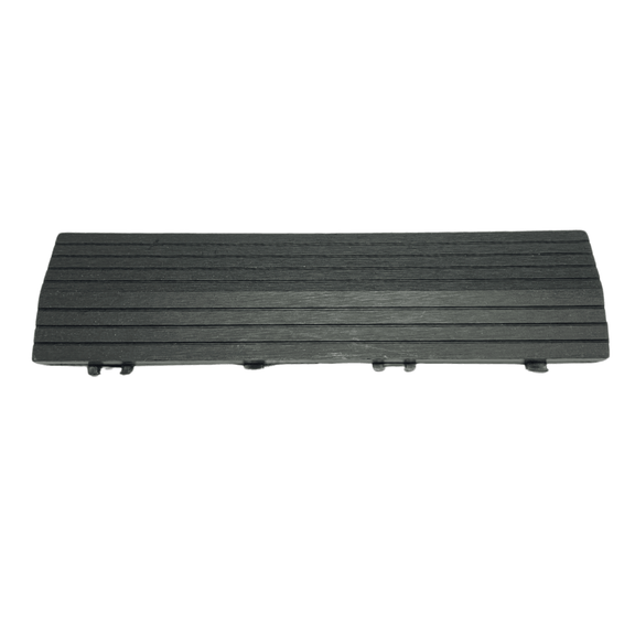WPC Decking Tile - Edge Ramp - Charcoal – Flecor Australia