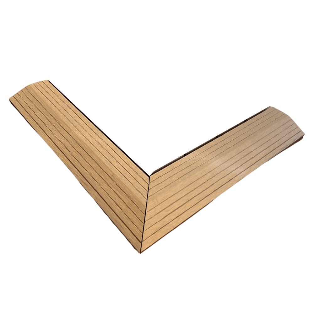 WPC Decking Tile - Corner Ramp - Natural – Flecor Australia