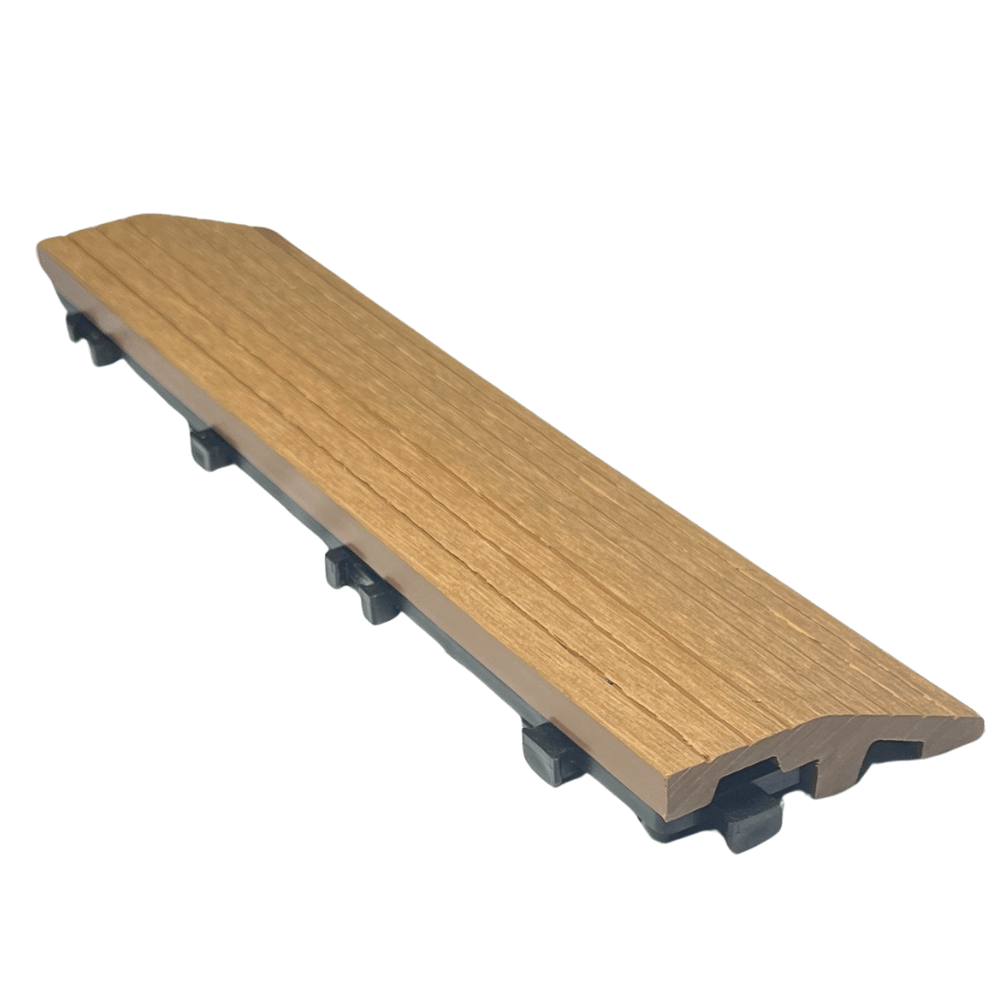 WPC Decking Tile - Edge Ramp - Natural – Flecor Australia